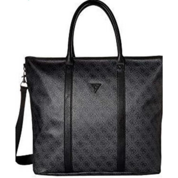 Guess | Bags | Guess Bag Luggage Black Weekender Zip Tote Over Night ...